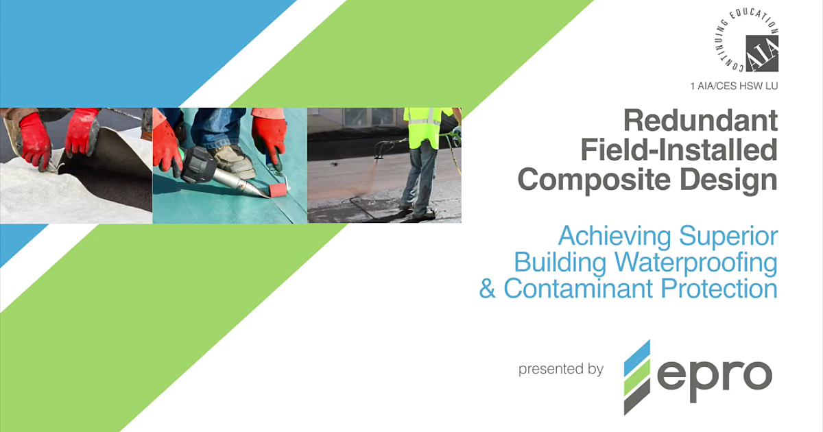 EPRO Launches New Continuing Education Course for Architects | EPRO